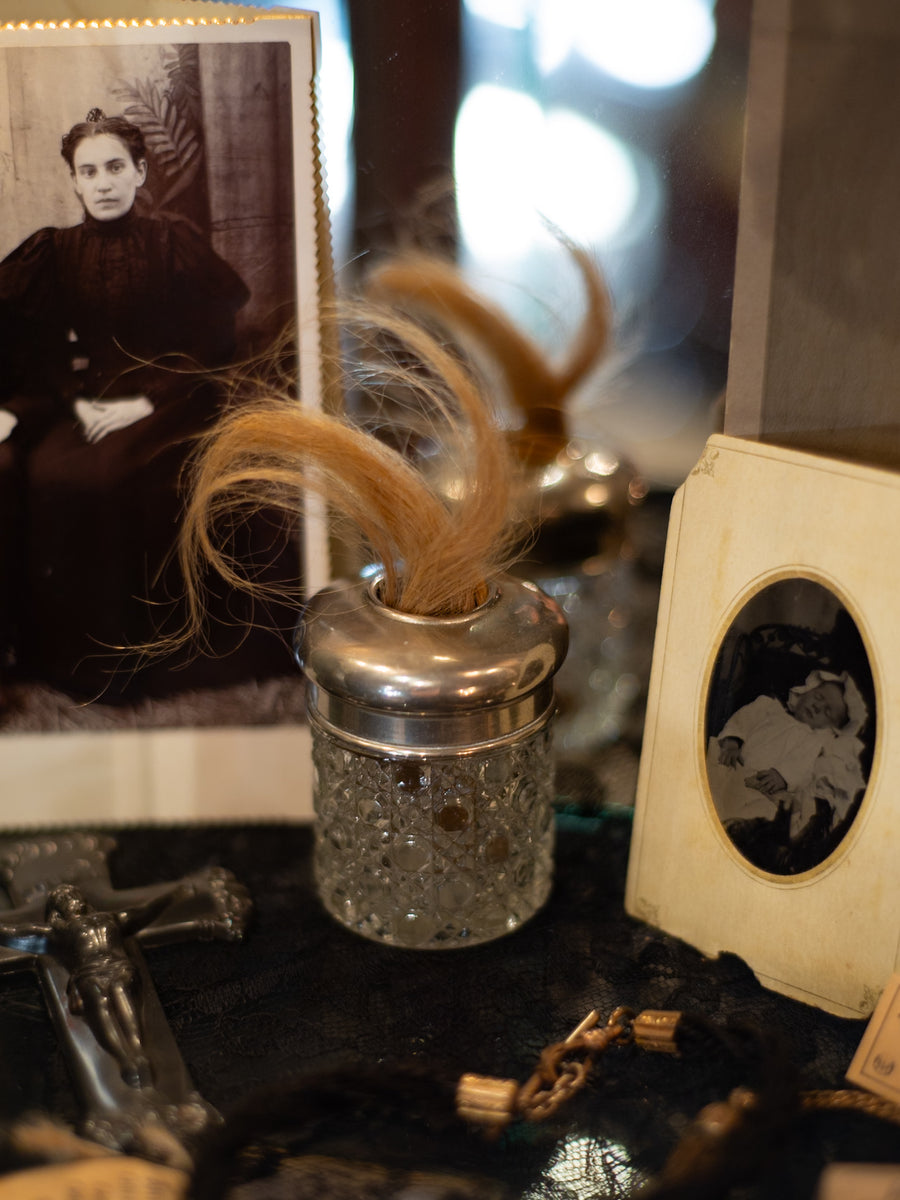 Victorian Hair Receiver with Original Hair – Beloved Bones